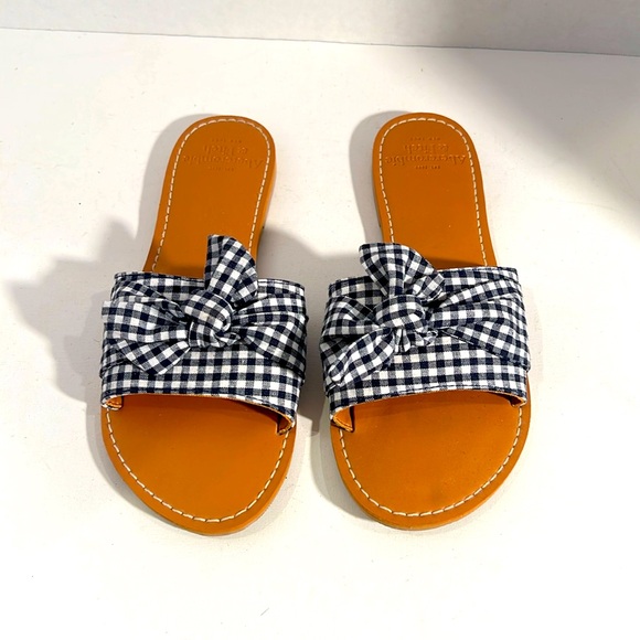 Abercrombie & Fitch | Shoes | Abercrombie Fitch Gingham Slides | Poshmark